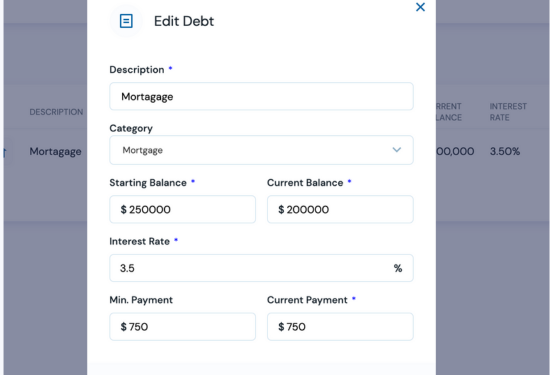Features – Debt Manager App